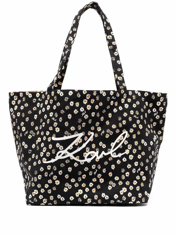 Karl Lagerfeld Karl Daisy-print Tote Bag