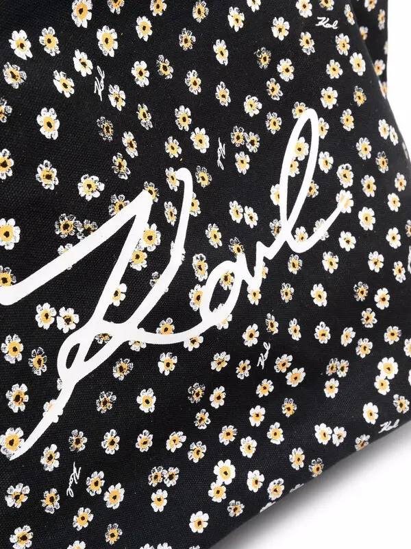 Karl Lagerfeld Karl Daisy-print Tote Bag