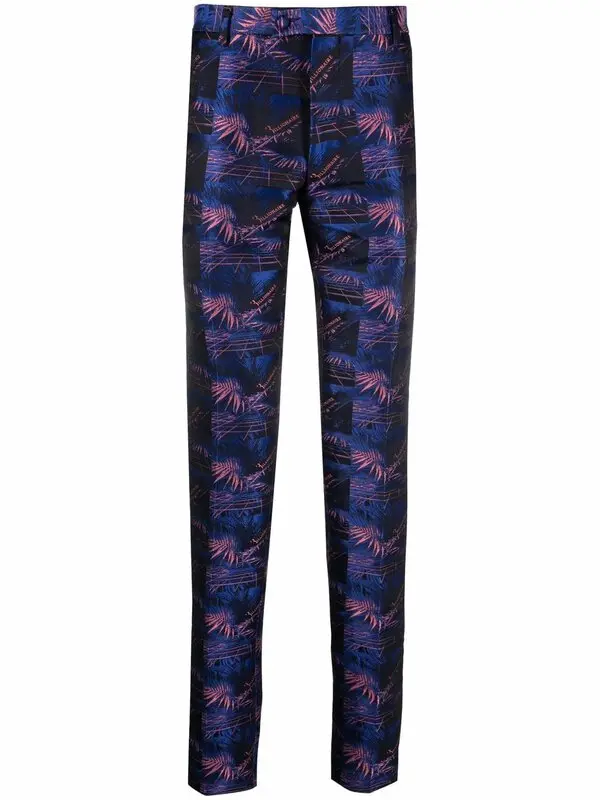 BILLIONAIRE Logo-print Tailored Trousers