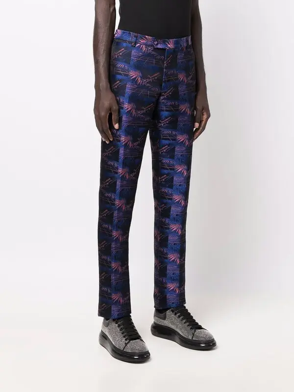 BILLIONAIRE Logo-print Tailored Trousers