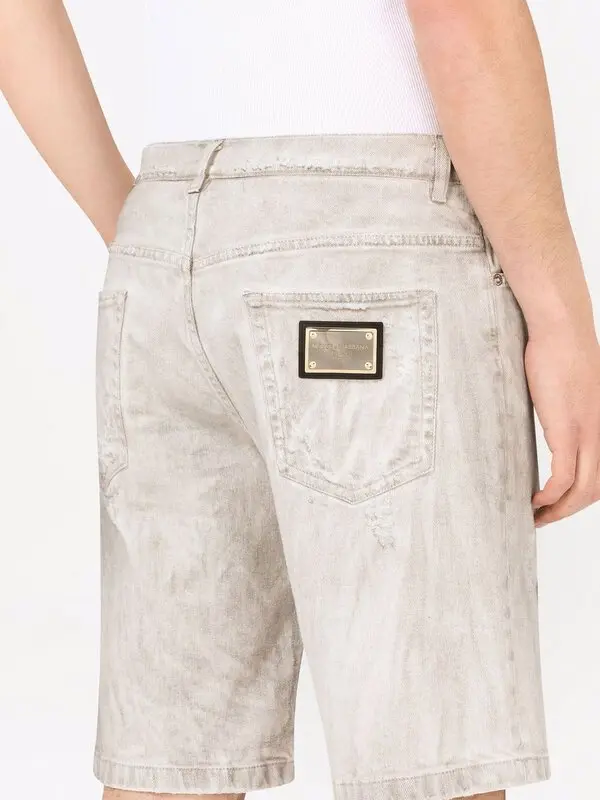 Dolce & Gabbana Distressed Denim Shorts