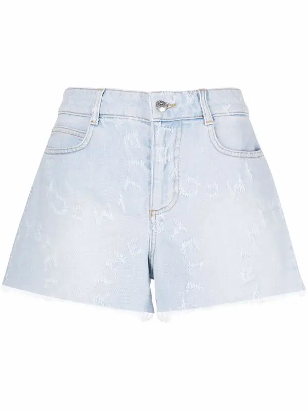 Stella McCartney Logo Denim Shorts