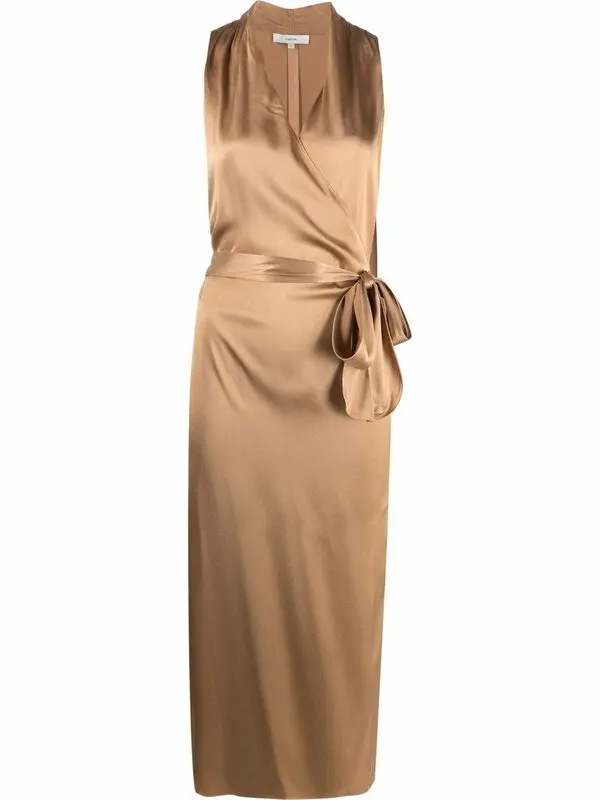 Vince Ruched Midi Dress