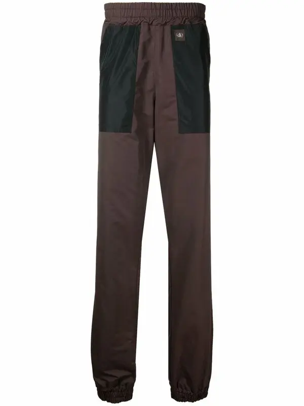 (DI)VISION Colour-block Track Pants - Brown