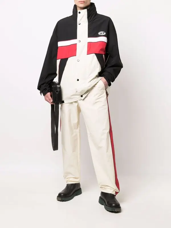 DIESEL® Paneled Funnel Neck Jacket