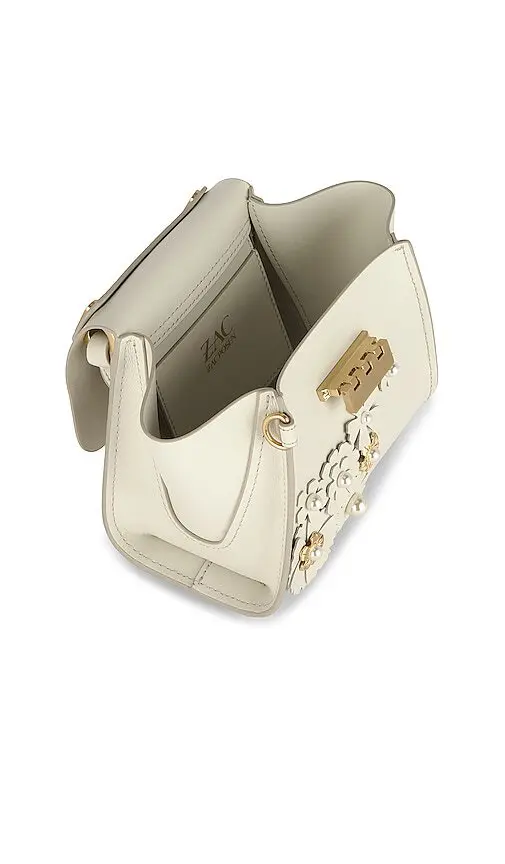Zac Posen Eartha Mini Top Handle Bag In Neutral