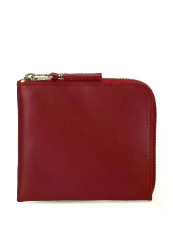 Comme Des Garçons Zip-up Leather Wallet