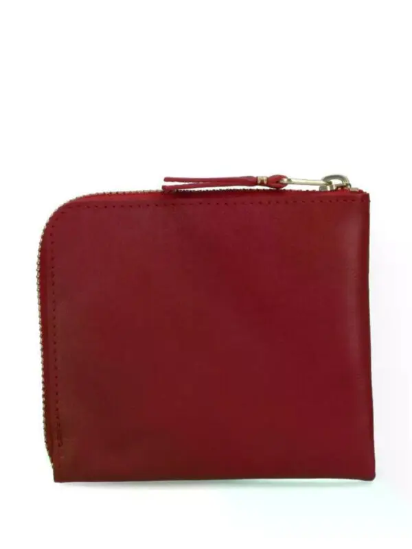 Comme Des Garçons Zip-up Leather Wallet