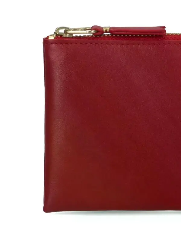 Comme Des Garçons Zip-up Leather Wallet