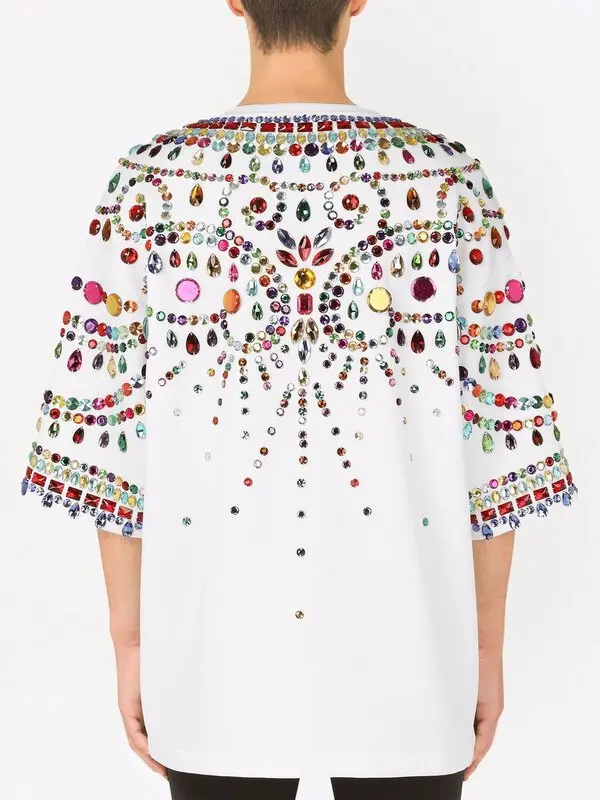 Dolce & Gabbana Crystal-embellished Short-sleeve T-shirt
