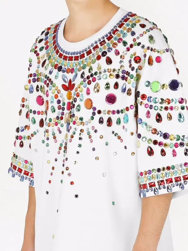 Dolce & Gabbana Crystal-embellished Short-sleeve T-shirt