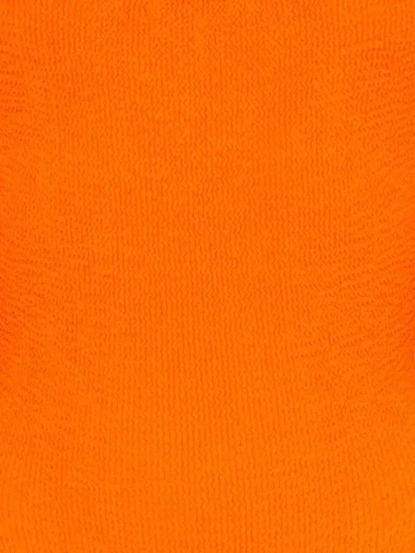 Hunza G Square-cut Crinkled One-piece Swimsuit - Orange