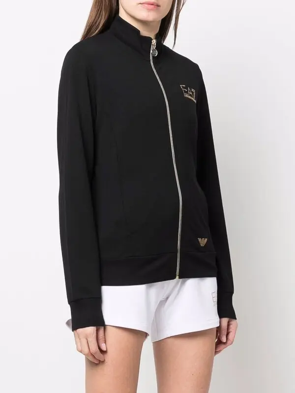 Emporio Armani Studded-logo Track Jacket