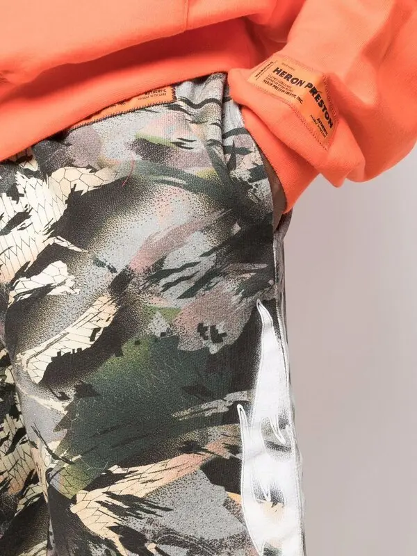 Heron Preston Camouflage-print Track Short