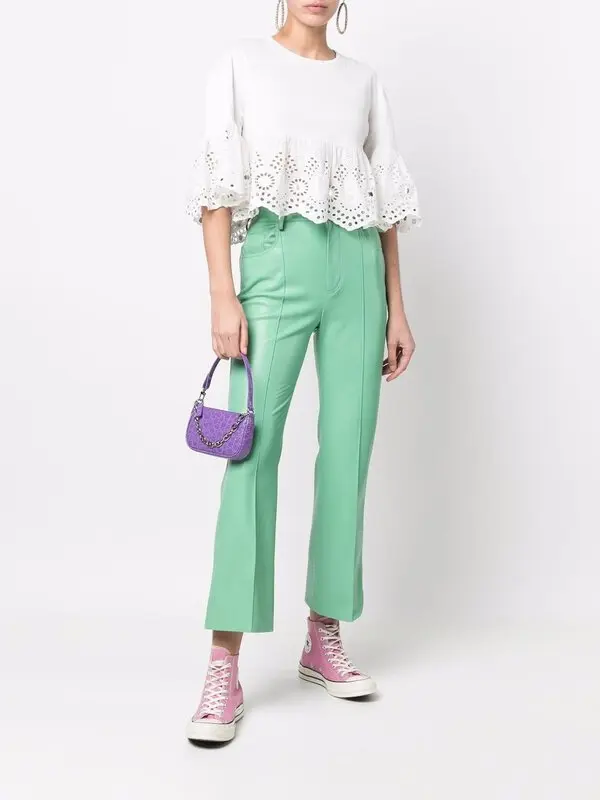 BLUGIRL Broderie Anglaise Cropped Blouse