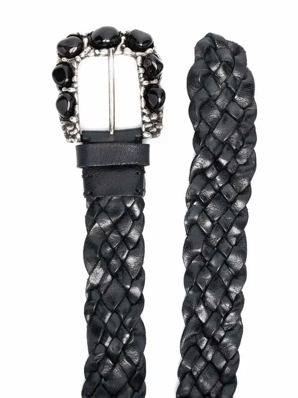 P.a.r.o.s.h Embellished-buckle Belt - Black