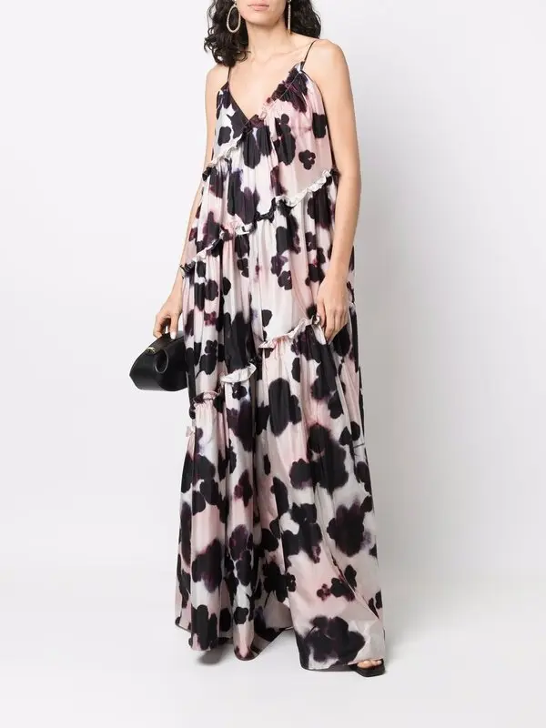 DEL CORE Ruffle-detail Jumpsuit