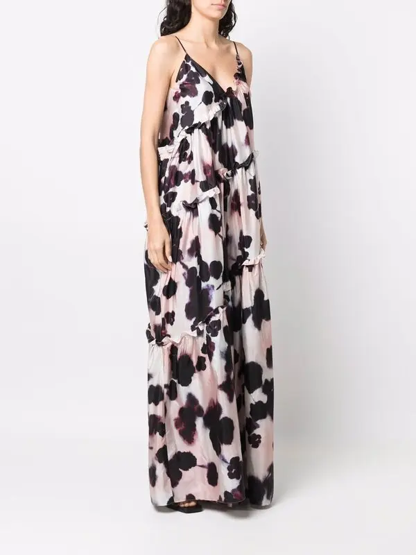DEL CORE Ruffle-detail Jumpsuit