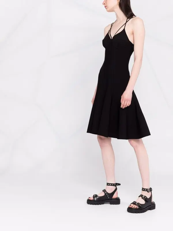 Alexander McQueen Fluted Mini Dress