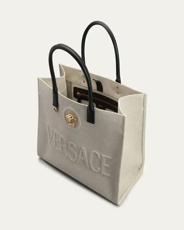 Versace La Medusa Logo Tote Bag