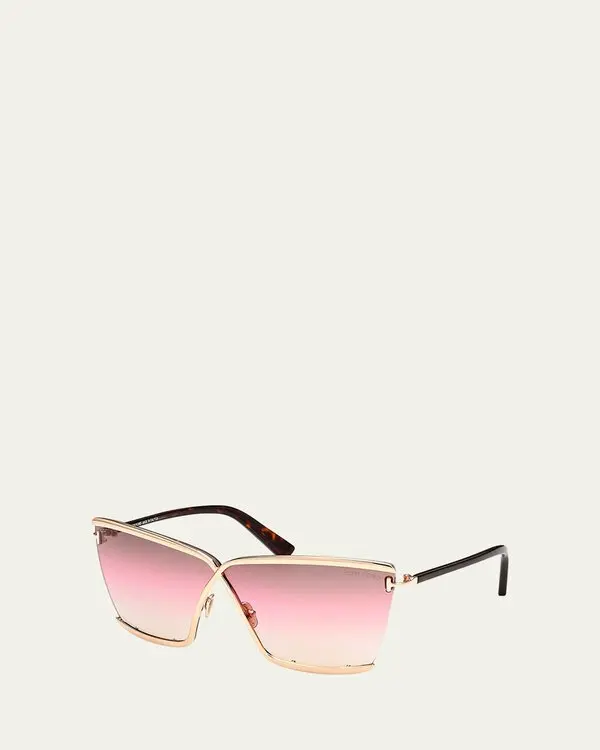 TOM FORD Elle 02 Butterfly Sunglasses - Shiny Rose