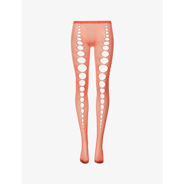 RUI Fishnet Cut-out Stretch-knit Tights