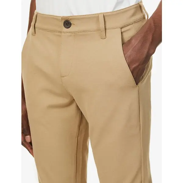 Paige Transcend Knit Stafford Tapered Trousers - Golden Elm