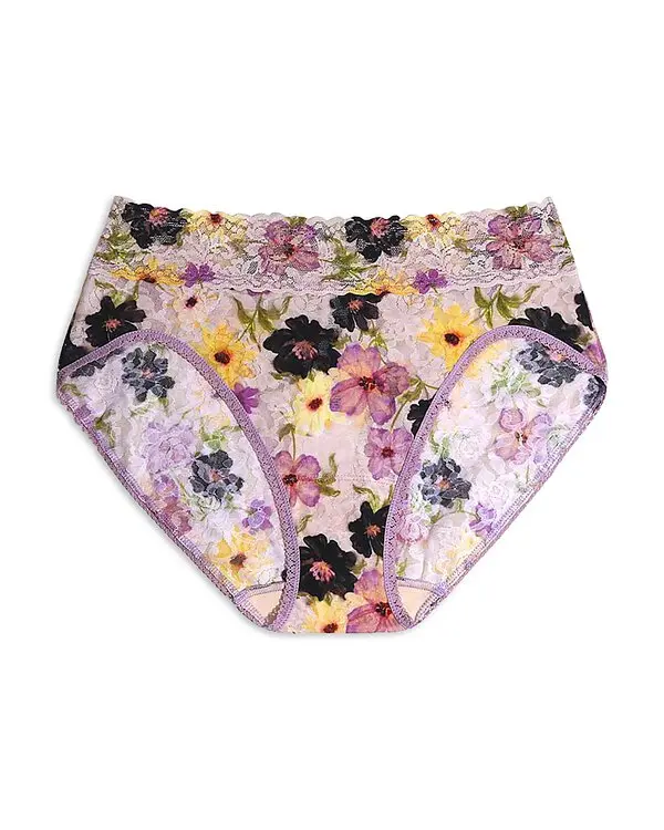 Hanky Panky Printed Daily Lace French Briefs - Pressed Pink