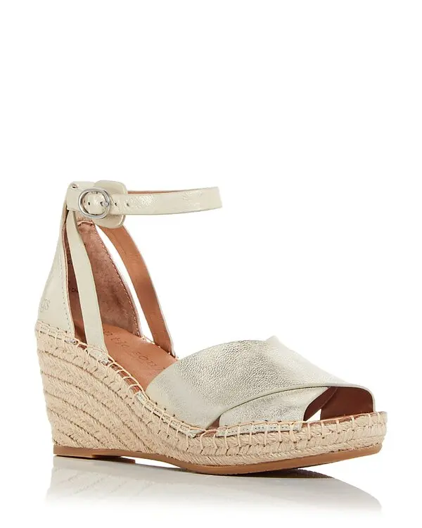 KENNETH COLE Charli Espadrille Wedge Sandals - Ice