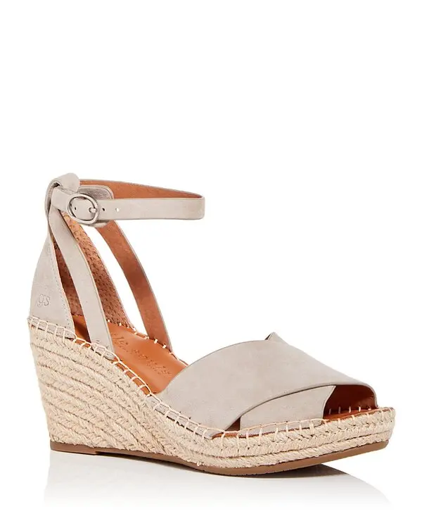 KENNETH COLE Charli Espadrille Wedge Sandals - Mushroom