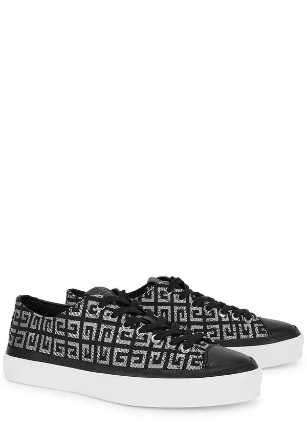 Givenchy City 4g Logo-jacquard Canvas Sneakers
