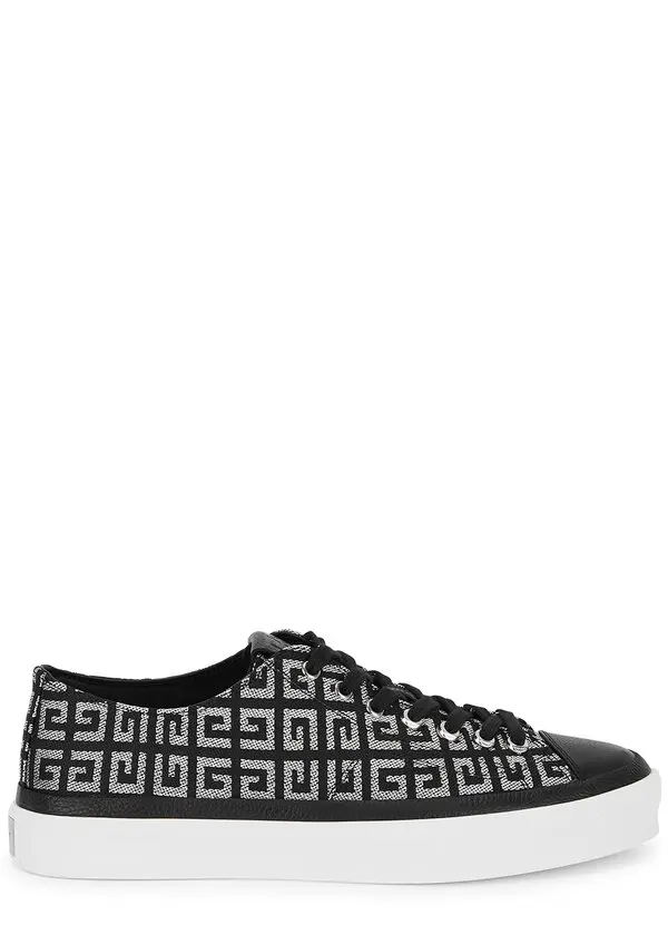 Givenchy City 4g Logo-jacquard Canvas Sneakers