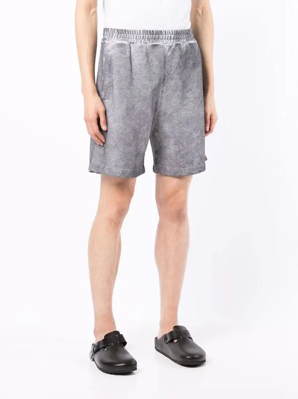 DONDUP Logo-print Cotton Track Shorts - Grey