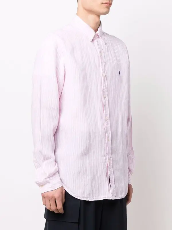 Polo Ralph Lauren Polo Pony Striped Shirt - Pink