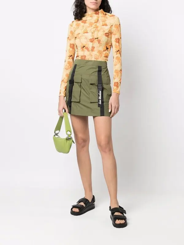 Moschino Pocket-detail Mini Skirt - Green