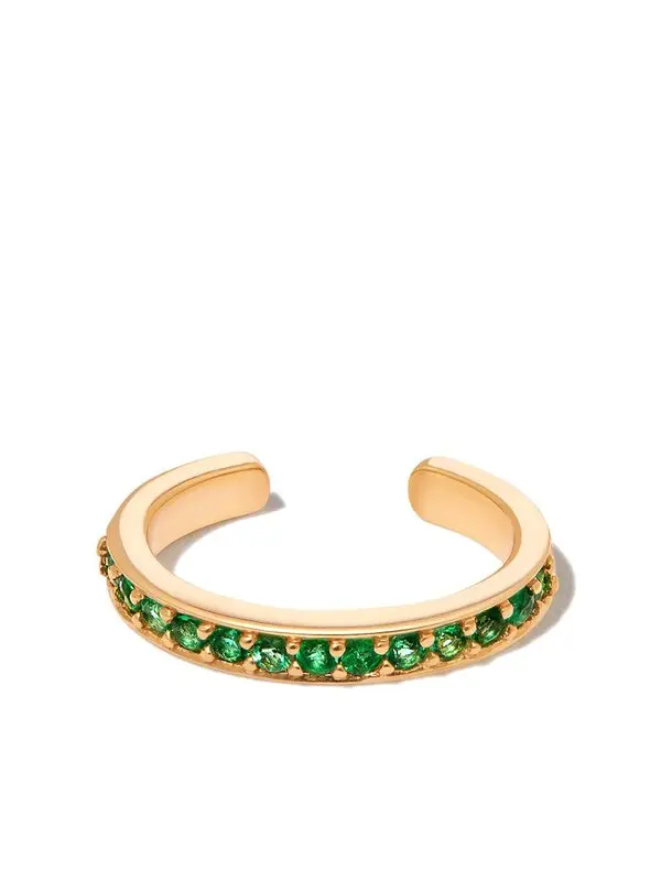 ANITA KO 18kt Yellow Emerald Ear Cuff - Gold