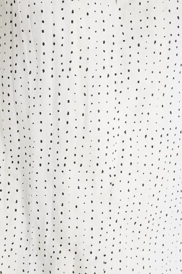 Rag & Bone Carly Gathered Printed Cottonblend Blouse