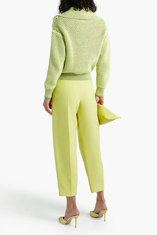 Simkhai Open-knit Cotton-blend Sweater Size