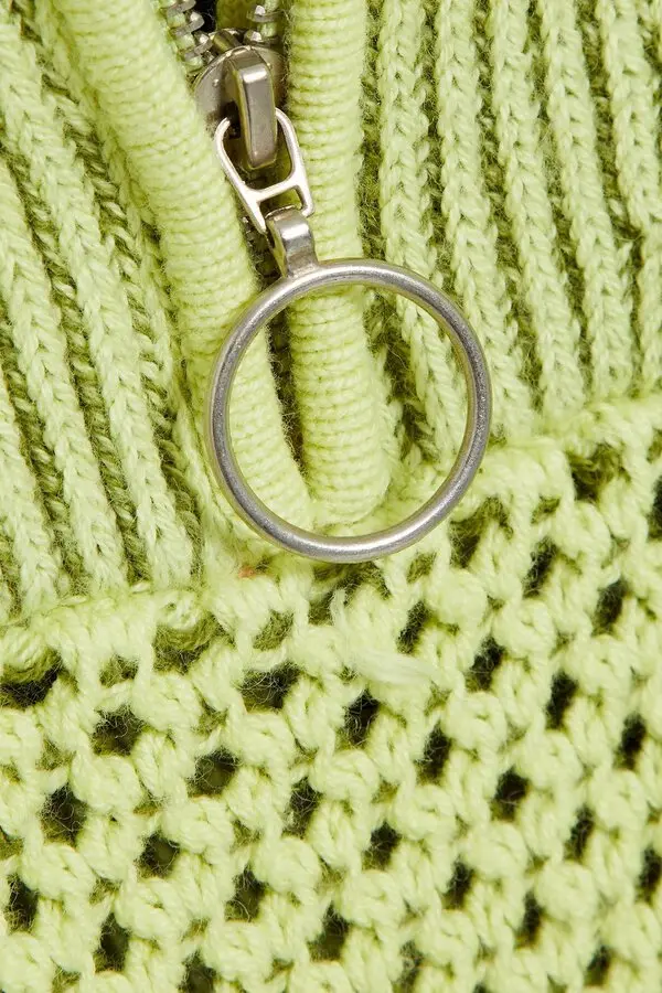 Simkhai Open-knit Cotton-blend Sweater Size