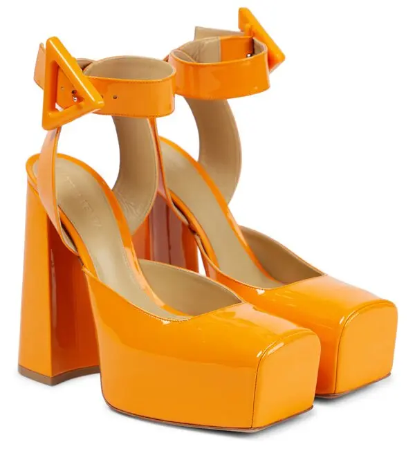 Bottega Veneta Tower Leather Platform Pumps