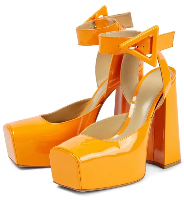 Bottega Veneta Tower Leather Platform Pumps