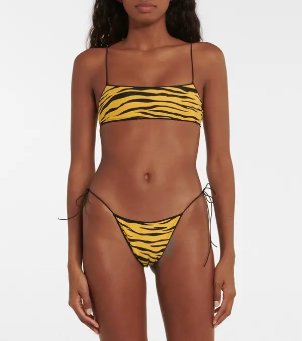 TROPIC OF C The C Zebra-print Bikini Top