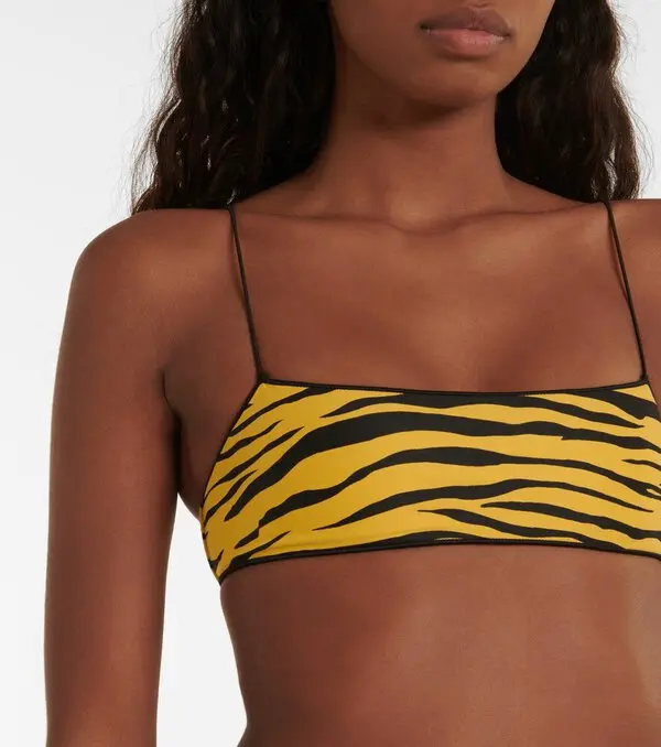 TROPIC OF C The C Zebra-print Bikini Top