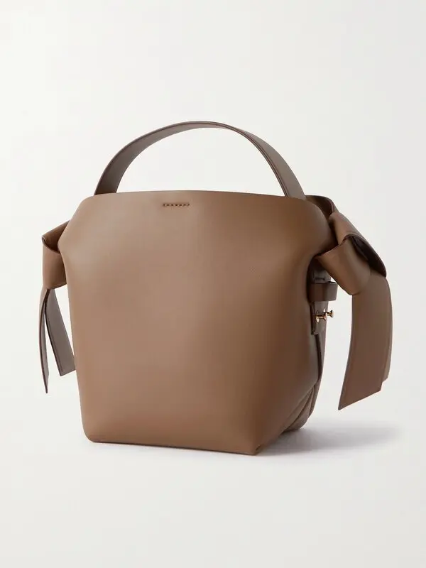 Acne Studios Musubi Mini Knotted Leather Shoulder Bag - Brown