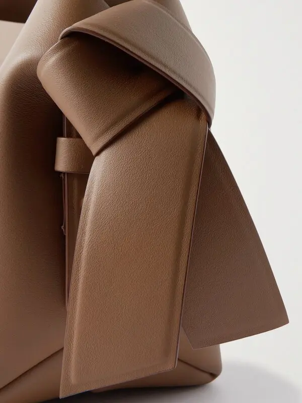 Acne Studios Musubi Mini Knotted Leather Shoulder Bag - Brown