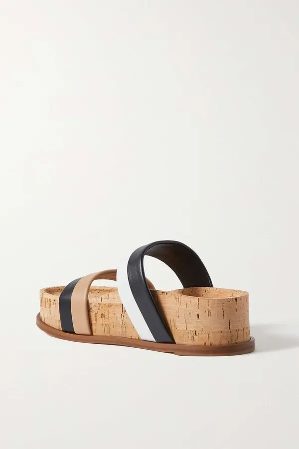 Gabriela Hearst Striker Leather Platform Sandals