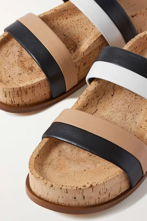 Gabriela Hearst Striker Leather Platform Sandals