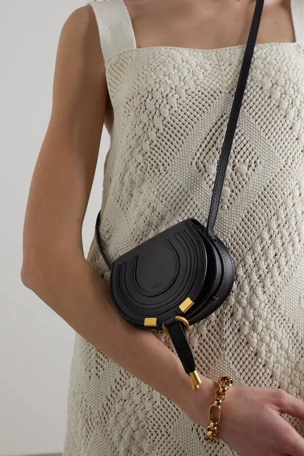 Chloé Marcie Micro Textured-leather Shoulder Bag
