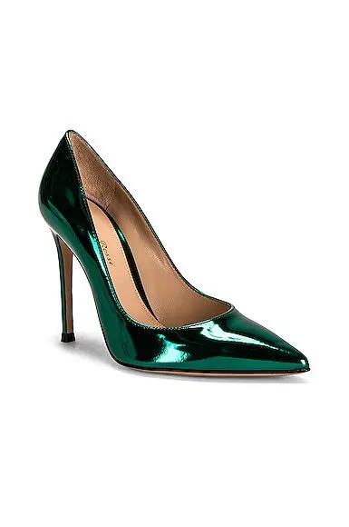 GIANVITO ROSSI 105 Metal Pump In Purple