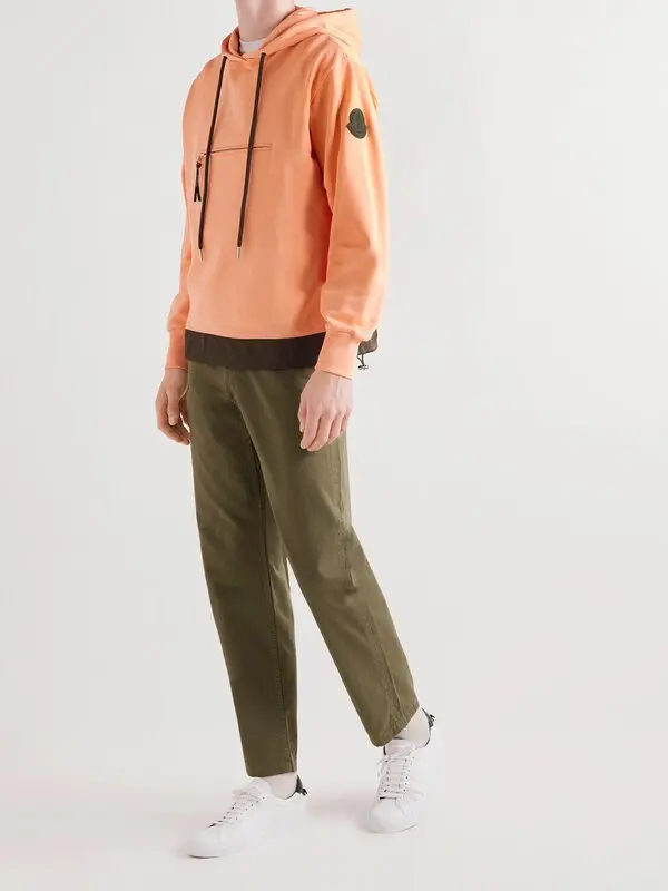 Moncler Logo-appliquéd Cotton-jersey Hoodie